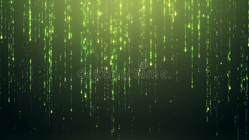 Futuristic Digital Green Numbers Falling Down Background Stock Video ...