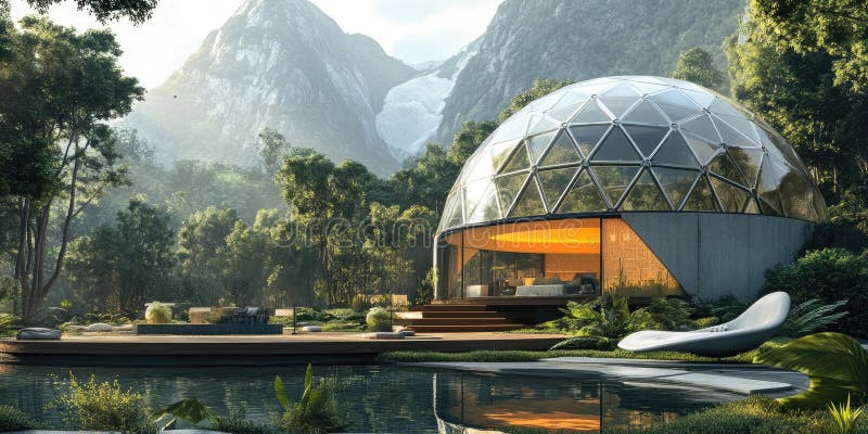 A Futuristic Glass Dome House with Panoramic Views for Modern Living ...