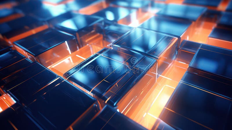 Futuristic Glassy Transparence: 3D Render Abstract Background - Evoking ...