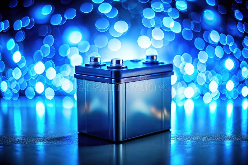 A Futuristic Glimpse into the Future of Electric Mobility: Glowing Blue ...