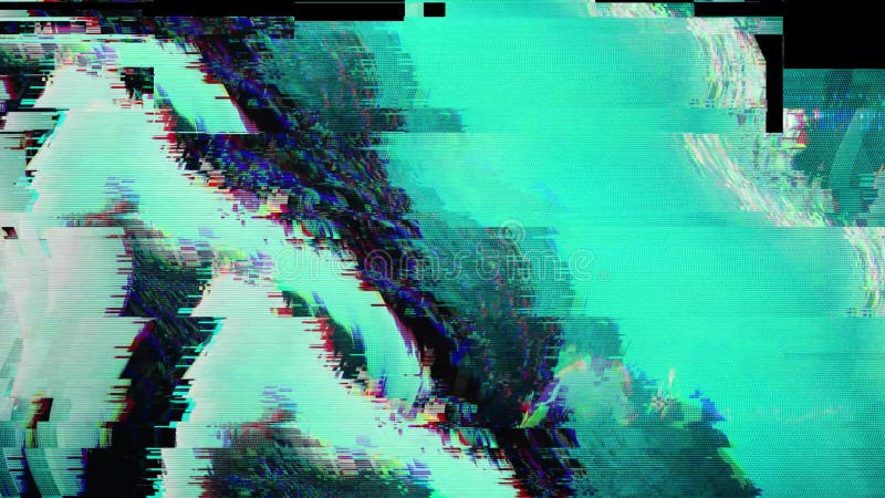 Futuristic Glitch Animation. Abstract Pixel Noise Glitch Error Video ...