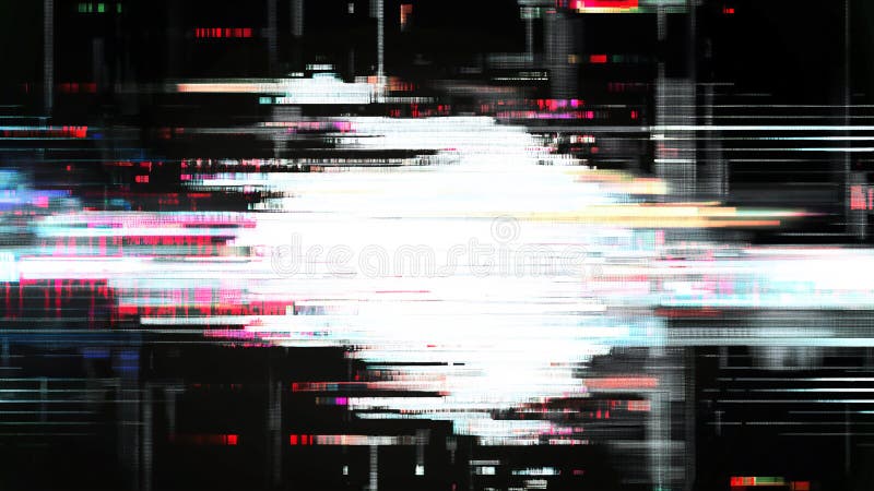 Futuristic Glitch Design with Data Distortion Effects Stock ...