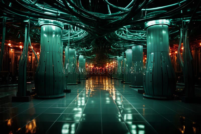 Futuristic Global Data Processing Center, Infrastructure for ...