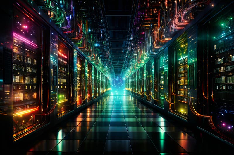 Futuristic Global Data Processing Center, Infrastructure for ...