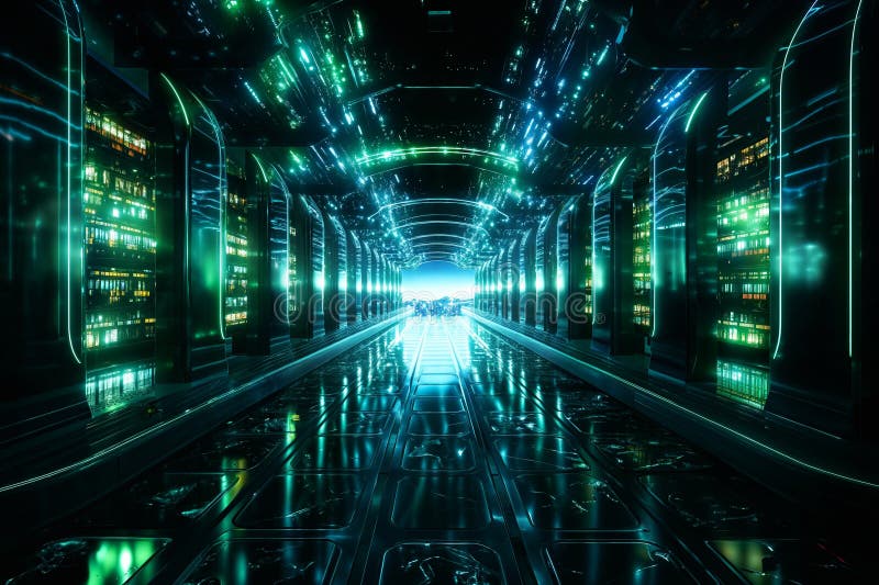 Futuristic Global Data Processing Center, Infrastructure for ...