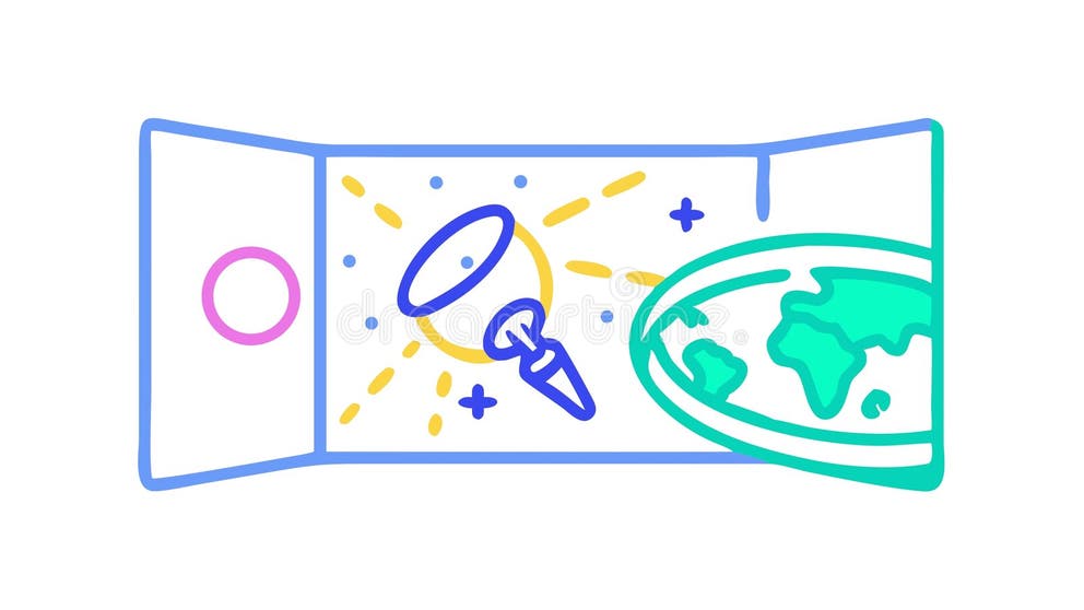 Futuristic Global Map and Navigation Interface Vector Graphic, Vector ...