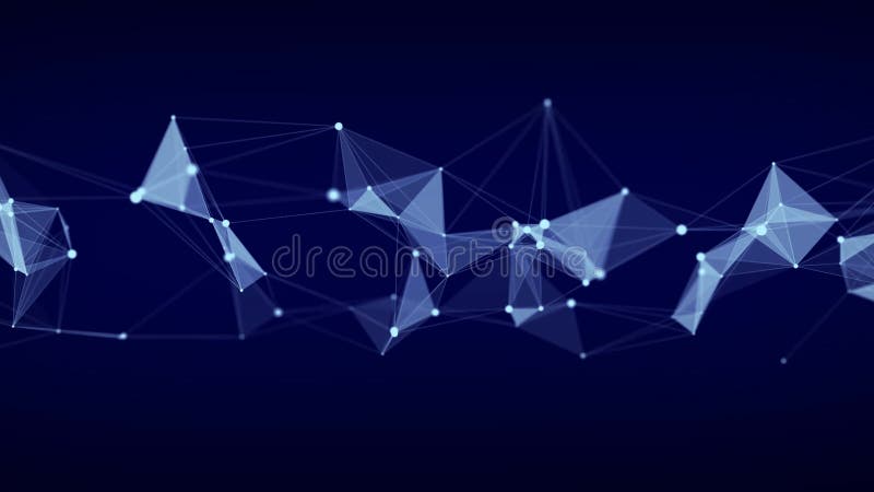 Futuristic Global Network Connection Structure. Science Background Concept. 3D Rendering. Stock ...