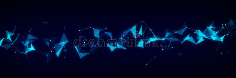 Futuristic Global Network Connection Structure. Cyber Security Digital Data Flow. Science ...