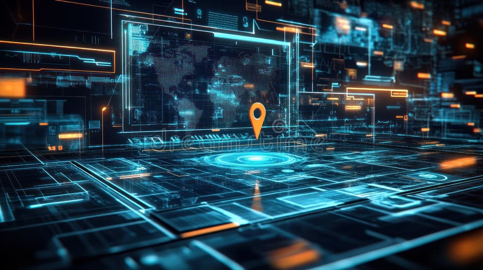 Futuristic Global Network Connectivity with Location Pin Technology ...