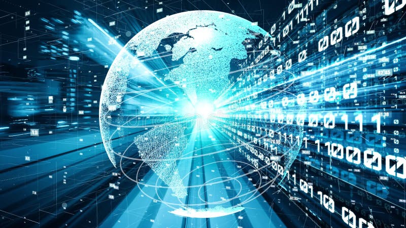 Futuristic Global Network and Tacit Digital Data Transfer 3D Graphic ... Futuristic Global Network and Tacit Digital Data Transfer 3D Graphic ...