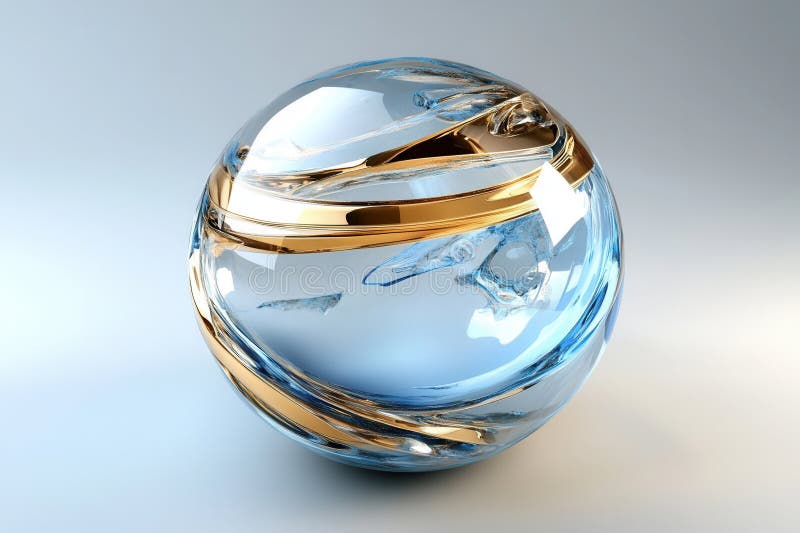 Futuristic Globe Design Showcasing Layered Structures and Glowing ...
