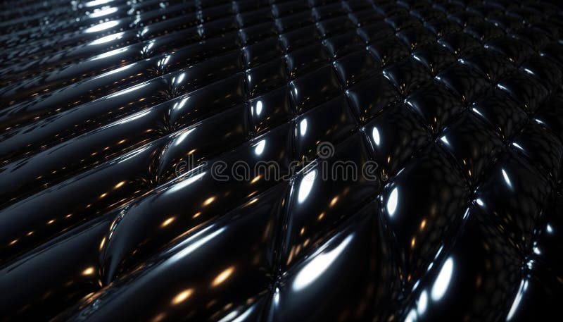 Futuristic Glossy Black Surface with Reflective Diamond Pattern Stock ...