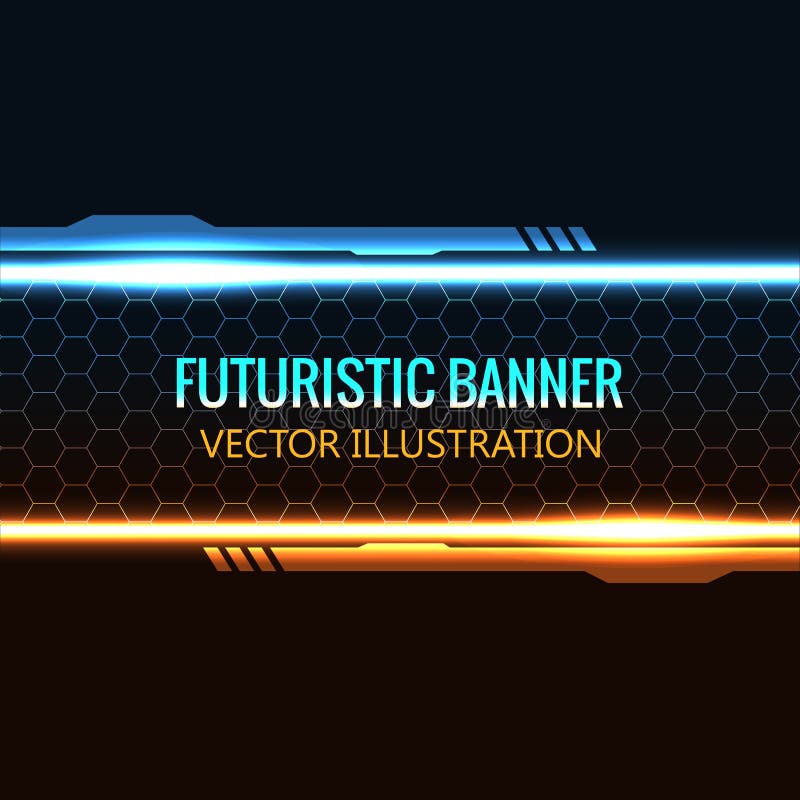 Futuristic Glowing Background Vector Illustration Stock Vector ...