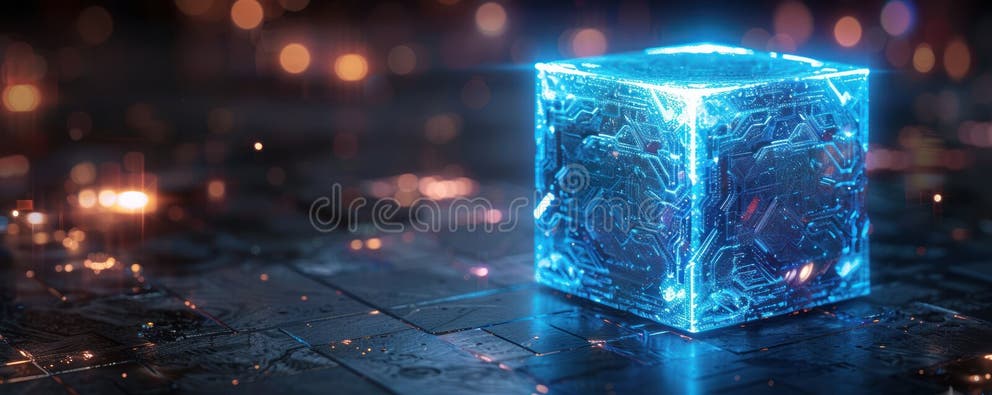 Lit Futuristic Cube Stock Illustrations – 418 Lit Futuristic Cube Stock ...