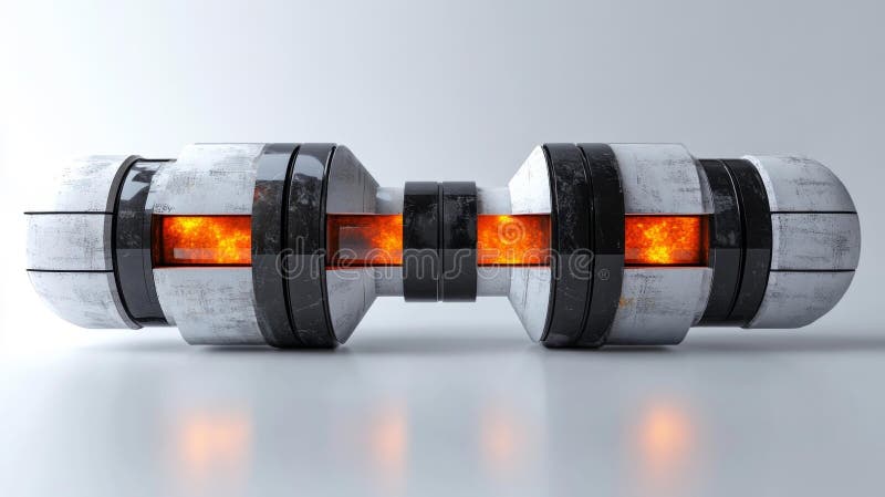 Futuristic Glowing Energy Core Stock Illustration - Illustration of ...