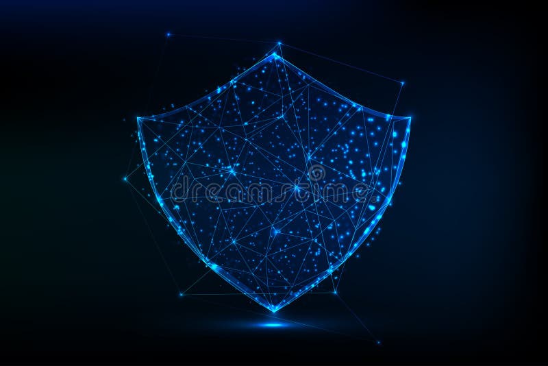 Rendered Low Poly Shield Icon Stock Illustrations – 16 Rendered Low ...