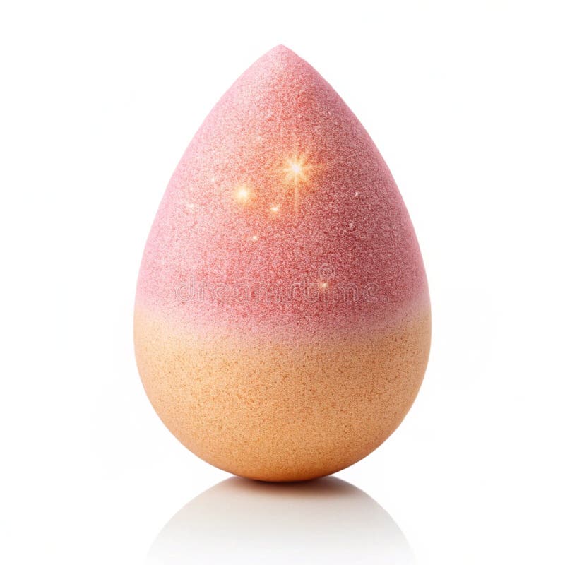 Glowing Makeup Sponge with Floating Sparkles Stock Illustration ...