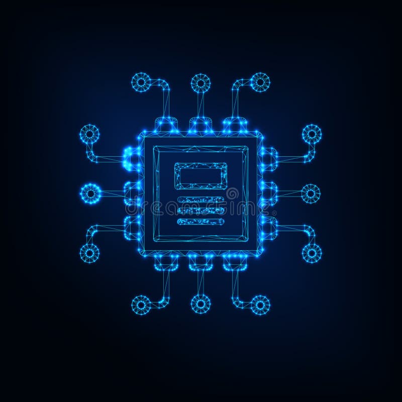 Microchip Circuit Board Innovation Technology Stock Illustrations ...