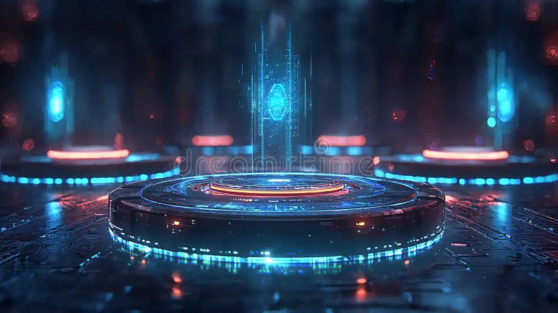 Sci-fi scenes stock illustration. Illustration of effects - 375424529