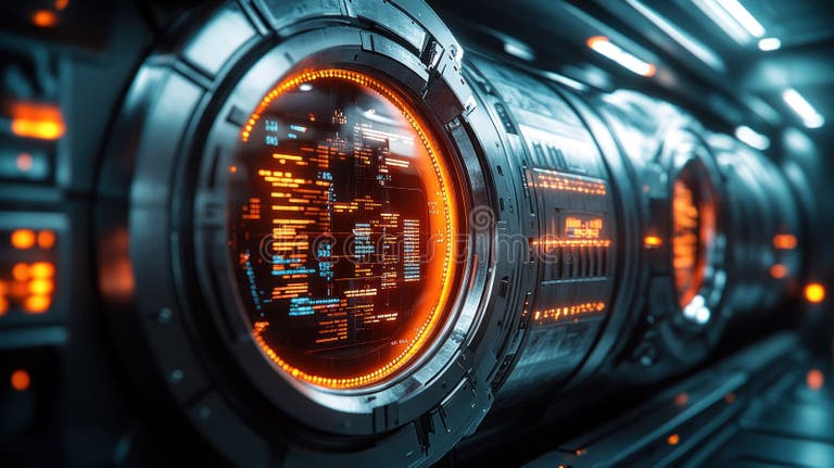 Futuristic, Glowing Technology Module. Advanced, High-tech, Energy-rich ...