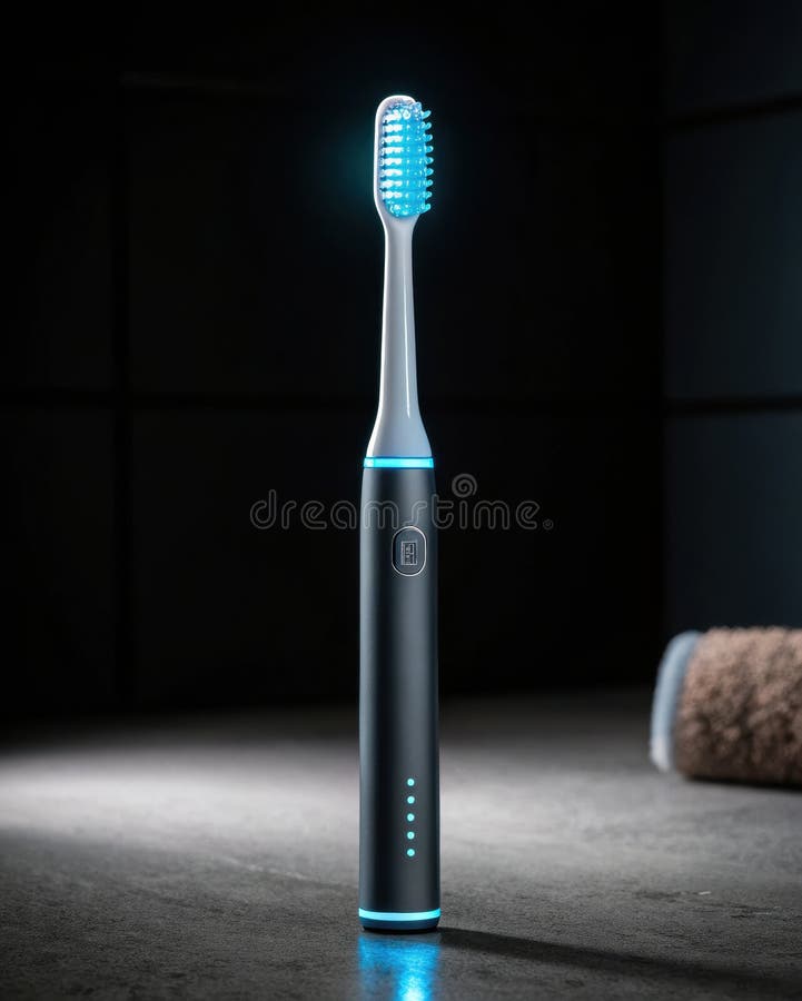 Futuristic Glowing Toothbrush with Antibacterial Features, Designed for ...