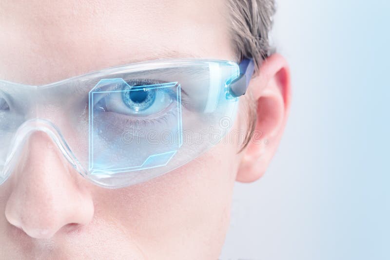 Futuristic goggles stock image. Image of hightech, connection - 84510523