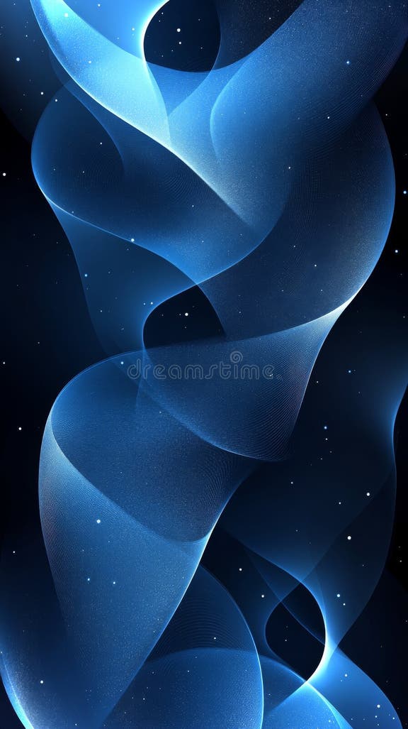 Futuristic Gradient Background with Flowing Shapes and Starry Elements ...