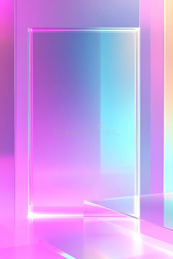 Futuristic Gradient Background with Soft Neon Transitions, Geometric ...