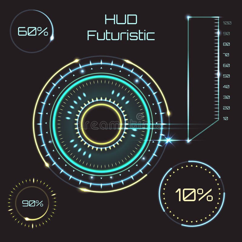 Futuristic Graphic User Interface. Abstract Future, Concept Vector ...