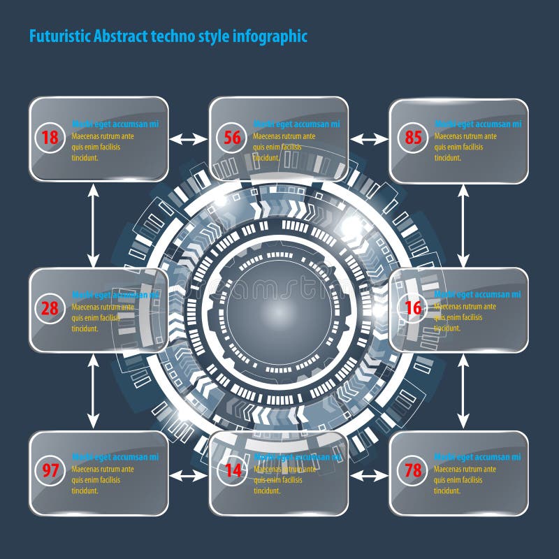 Futuristic Graphic User Interface. Abstract Techno Circle Infographic ... Futuristic Graphic User Interface. Abstract Techno Circle Infographic ...