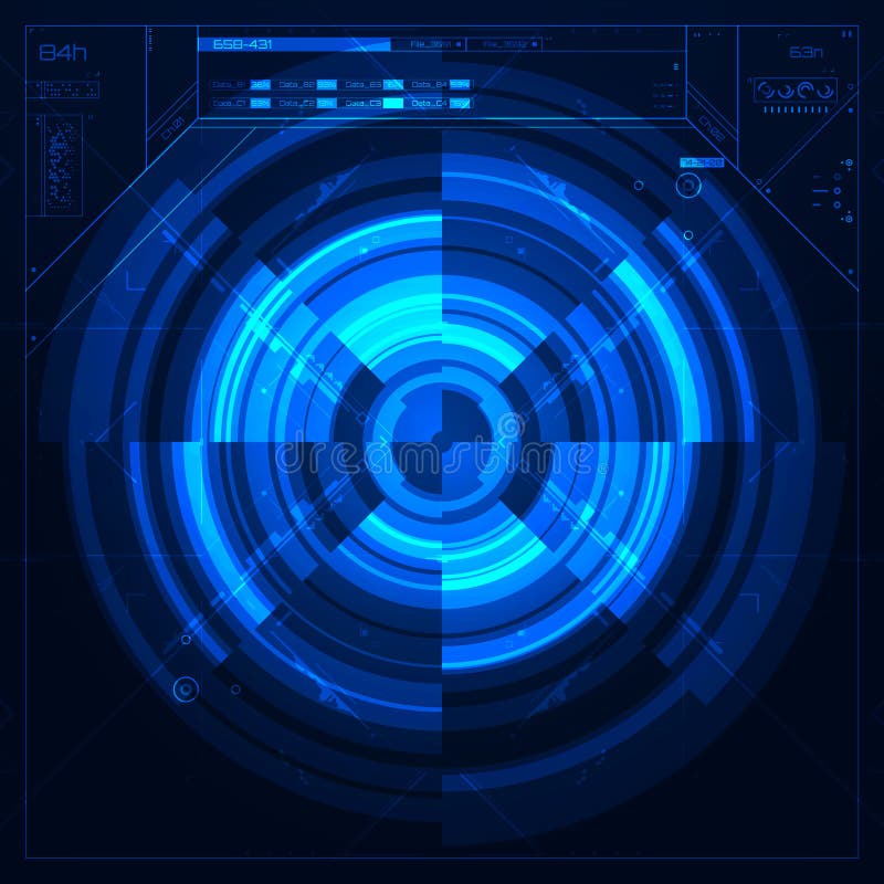 Futuristic Graphic User Interface. Stock Vector - Illustration of ...