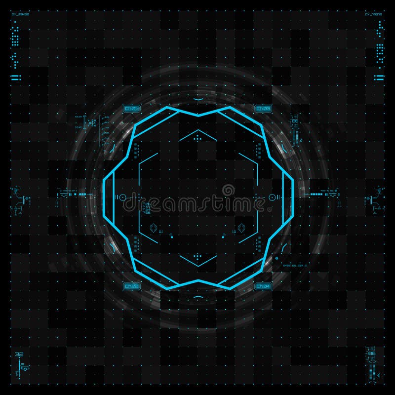 Futuristic Graphic User Interface. Stock Vector - Illustration of ...