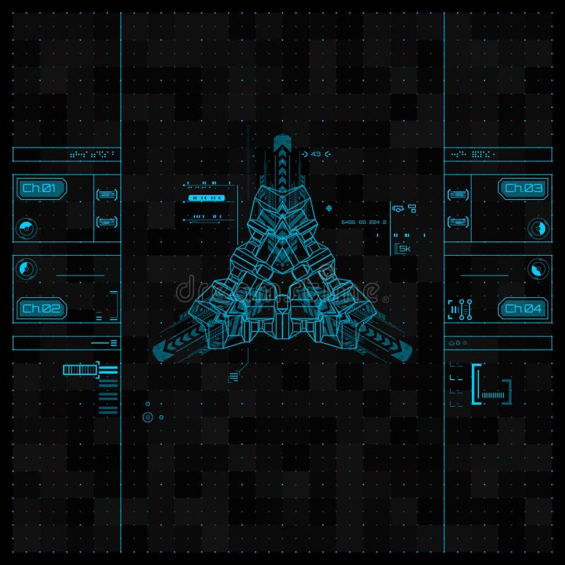 Futuristic Graphic User Interface Stock Vector - Illustration of ...