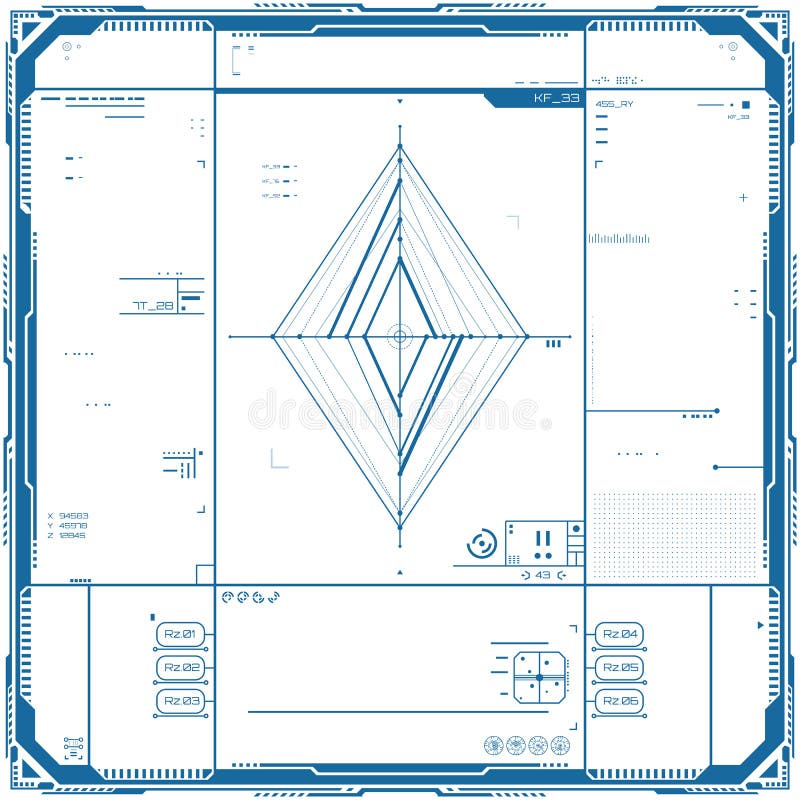 Futuristic Graphic User Interface Stock Vector - Illustration of design ...