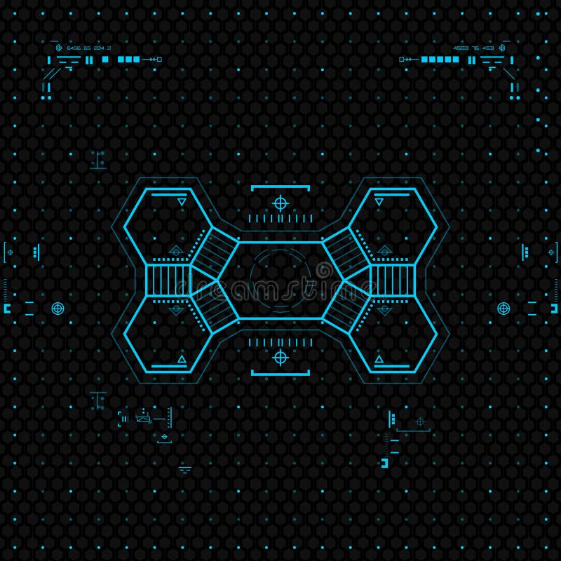 Futuristic Graphic User Interface. Stock Vector - Illustration of ...