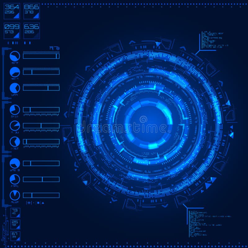 Futuristic Graphic User Interface Stock Vector - Illustration of ...