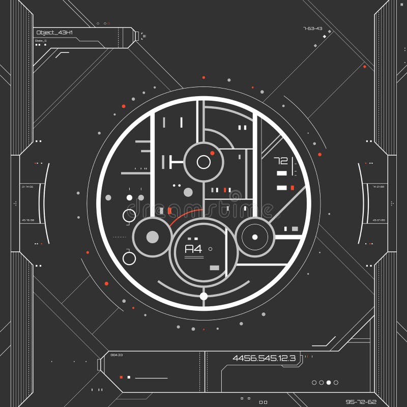 Futuristic Graphic User Interface Stock Vector - Illustration of design ...