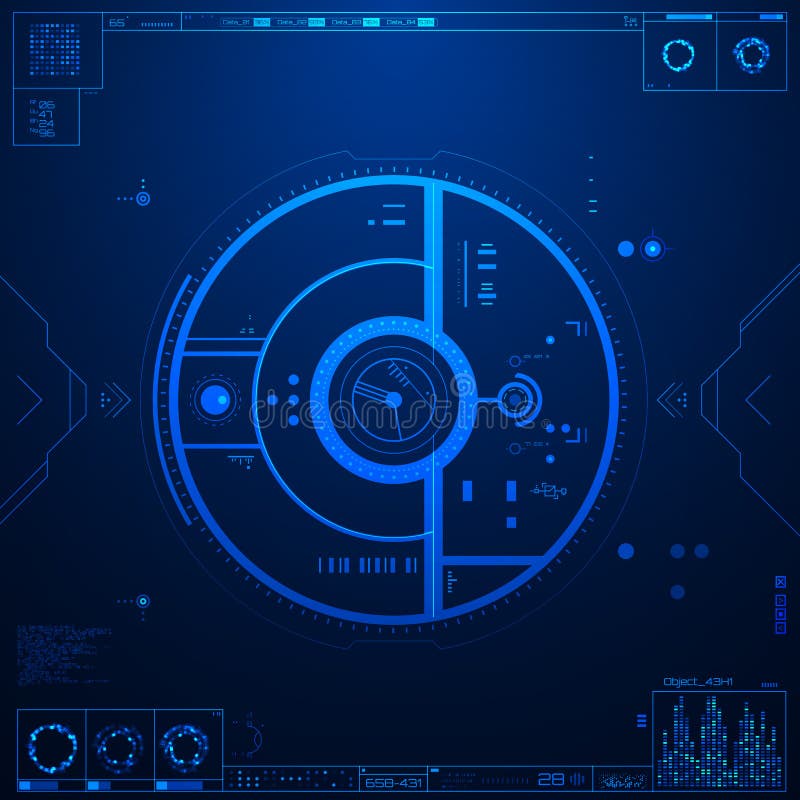 Futuristic Graphic User Interface Stock Vector - Illustration of ...