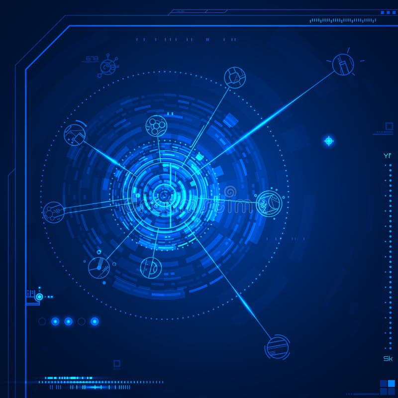 Futuristic Graphic User Interface Stock Vector - Illustration of ...