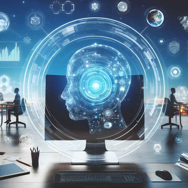 Futuristic Graphics Fushion Design with Artificial Intelligence Ai ...