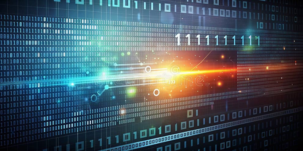 Futuristic Gray Binary Code Background a Seamless Blend of Technology ...