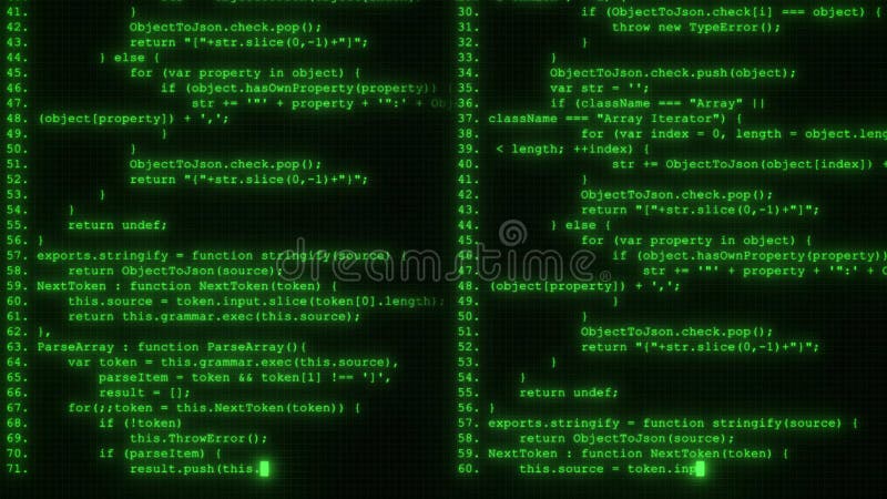 Futuristic Green Binary Code Matrix Cyber Hacker Data Network Animation Stock Video Video Of