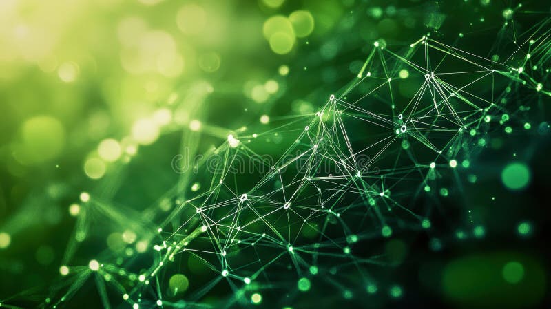 Futuristic Green and White Digital Design Representing Advanced ...