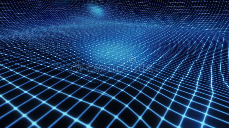 Futuristic Grid with Holographic Effects Displays High-tech Design for ...