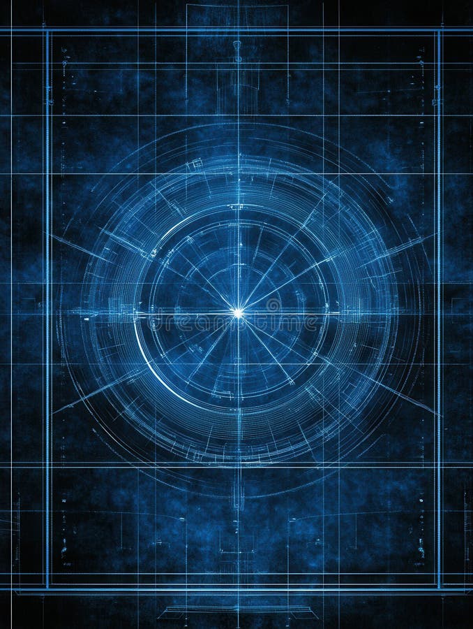 Futuristic Grid with Holographic Effects Highlighting Digital ...