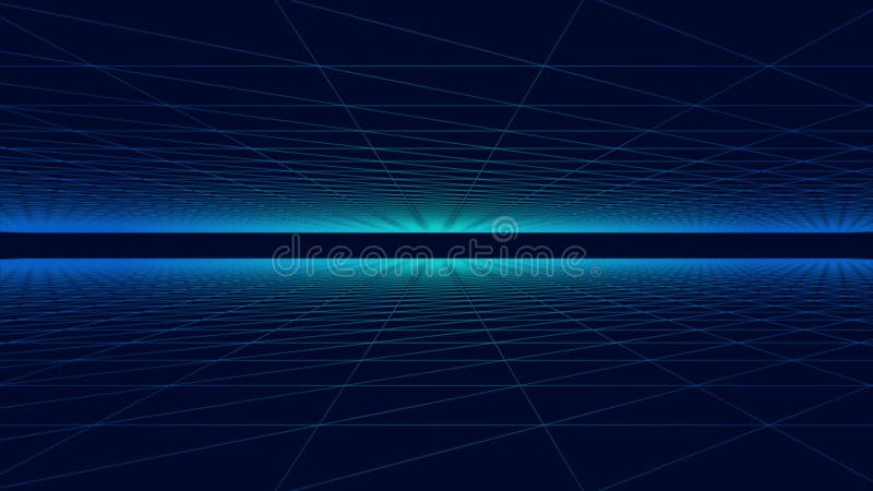 Futuristic Grid Tunnel Background Stock Video - Video of corporate ...