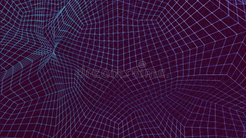 Futuristic Grid Wave, Cyber Technology, Big Data. Design. Light Blue ...