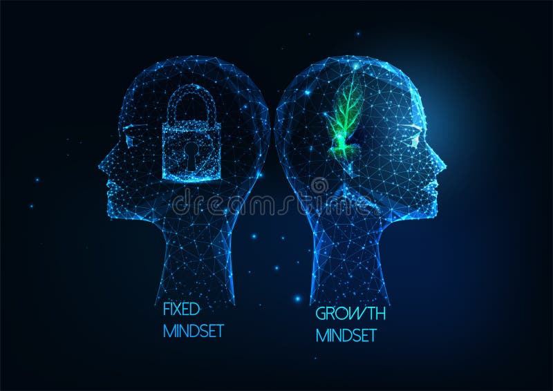 Fixed Mindset Vs Growth Mindset Stock Vector - Illustration of ...