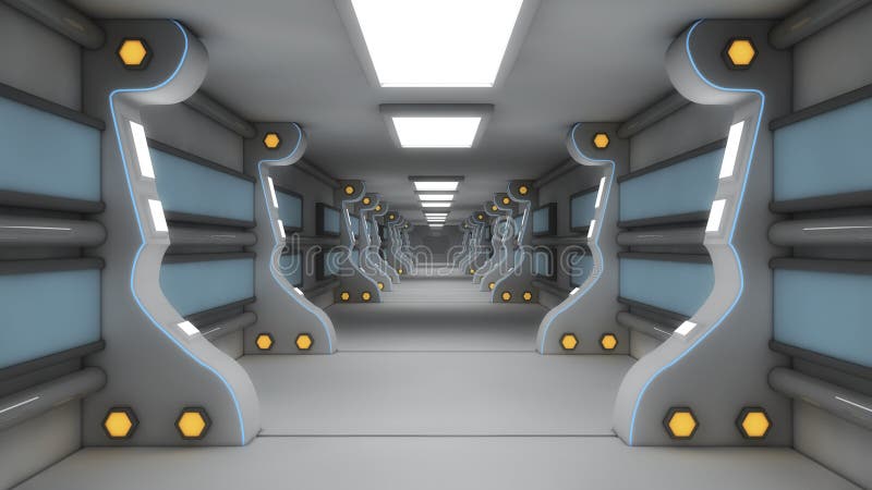 Futuristic Hall Architecture Stock Image - Image of decorated, hall ...