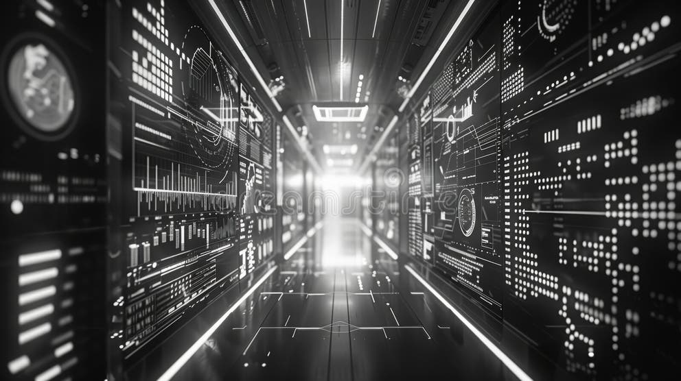 High Tech Hallway Stock Illustrations – 560 High Tech Hallway Stock ...